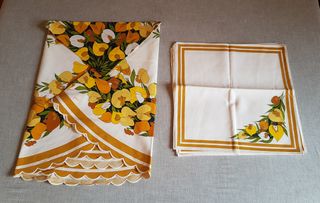 Tovaglia in cotone vintage Gabel