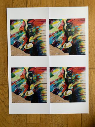 Stampa 18x18 elefante 