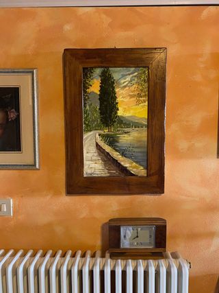 Opera pittorica con cornice 