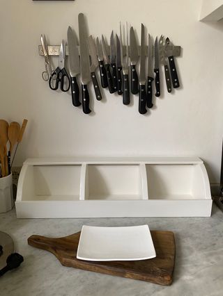 Scatola portaoggetti per cucina o bagno in legno