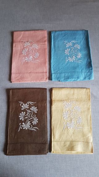 Set di asciugamani in lino