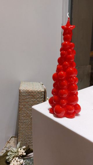 candela albero rossa
