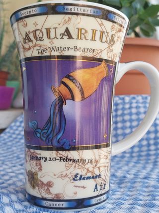 Tazza segno zodiacale Acquario