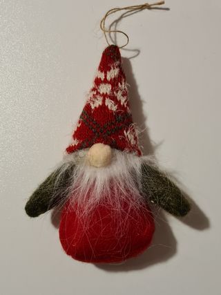 Ornamento natalizio da appendere, in tessuto