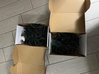 Luci Natale 2 strisce led bianca gialla 240 led 