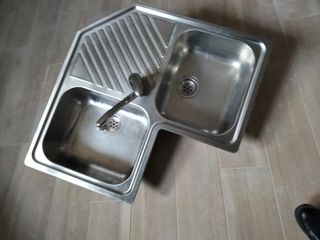 lavello acciaio inox angolare