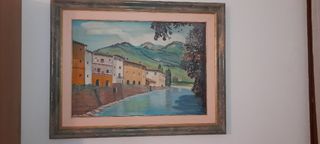 quadro paesaggio con cornice