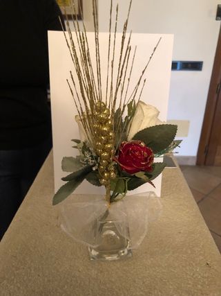 Vasetto con fiorì Natalizio