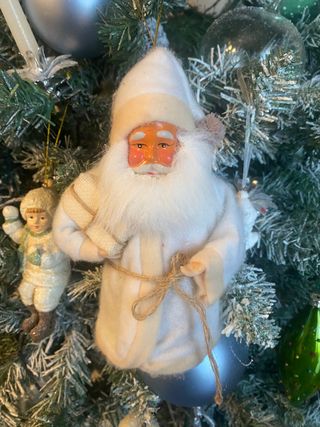 Babbo Natale in pannò color panna 