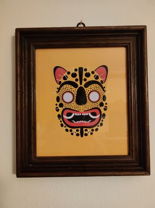 quadro tigre tribale
