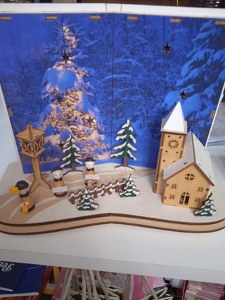 Lampada decorativa la storia del Natale 