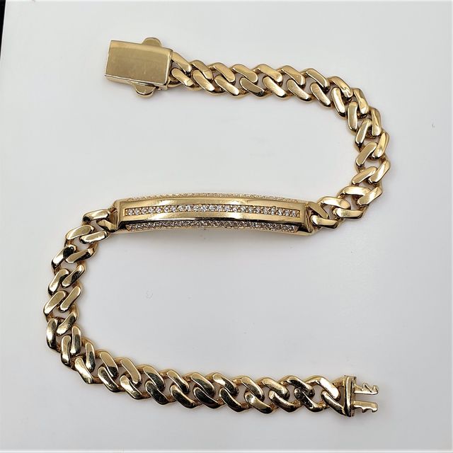 PULSERA ESCLAVA ORO 18K CIRCONITAS de segunda mano por 1.500 EUR en ...