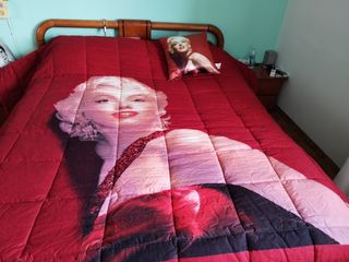 trapunta Marilyn Monroe invernale rossa originale 