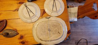 tris piatti ceramica 