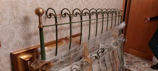 LETTO MATRIMONIALE IN FERRO BATTUTO 