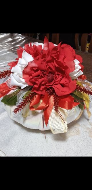 puffo natalizio lavorazione artigianale