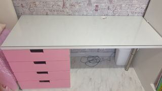 scrivania con cassettiera 