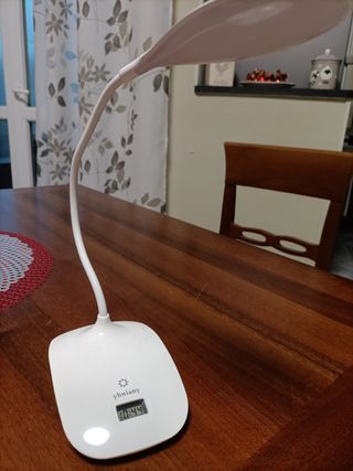 Lampada touch con orologio