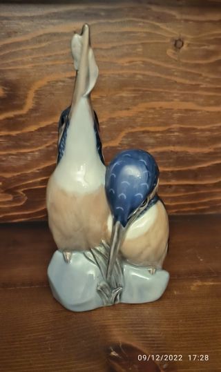 Royal Copenhagen Bird Figurine, Two Kingfishers
De