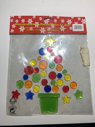 2 alberi decorazione natalizia in gel