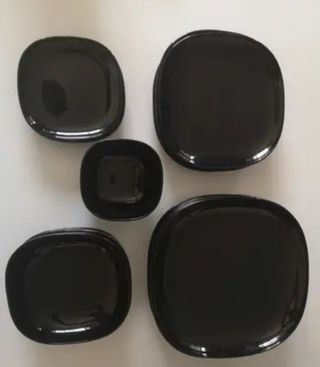 set piatti Ikea nero