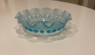 Piatto centro tavola lavorazione a rilievo vintage