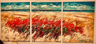 Trittico "Prato in fiore"