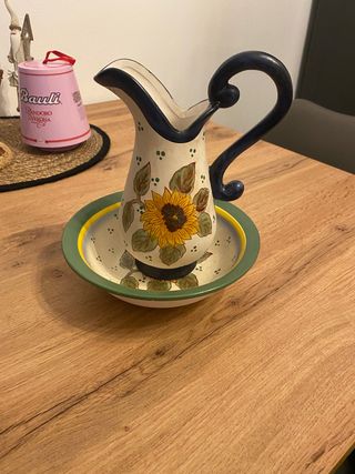 Brocca vaso e piatto