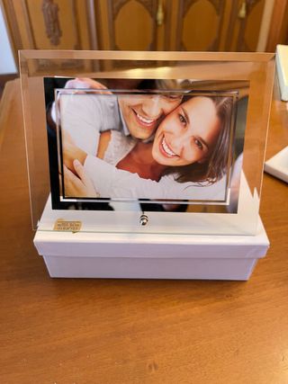 Porta foto in vetro. 