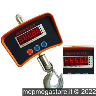 BILANCIA DINAMOMETRO SOSPESA DIGITALE 500 KG