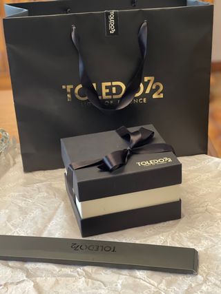 Toledo 72  set profumatore e candela in vetro 