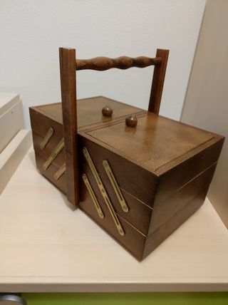 Cesto Scatola da cucito vintage