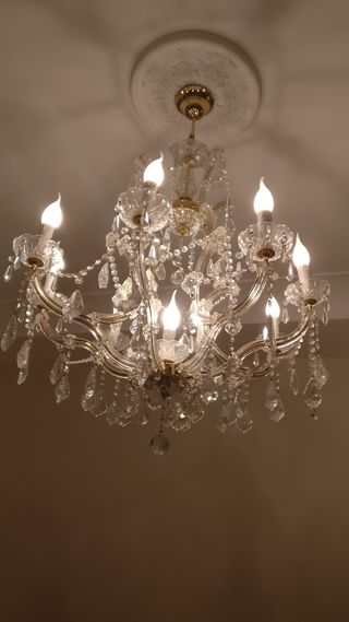 lampadario di cristallo 