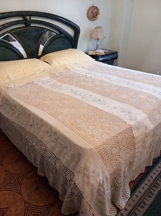 bellissima  coperta  di lino e unginetto 