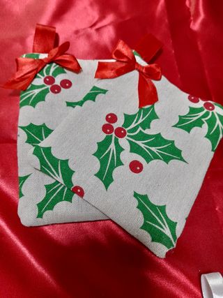 presine natalizie  2 foglie pungitopo