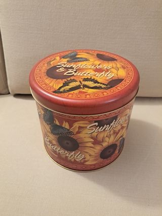 Scatola / contenitore Sunflowers & Butterfly