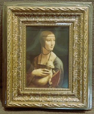 Quadro donna con ermellino nuovo
