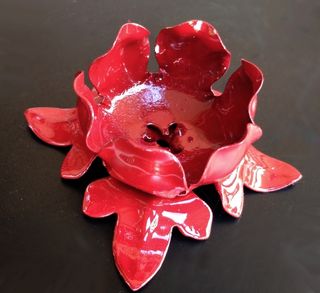 Portacandela rosso cero grande #christmas