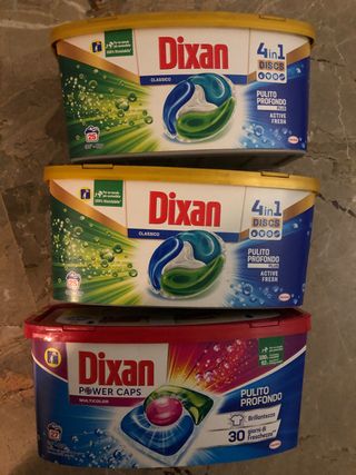3 confezioni detersivo lavatrice dixan