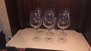 6 calici in vetro marca Arcopal