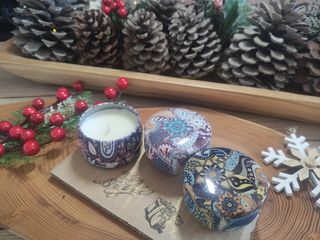 Set di 3 candele profumate in latta