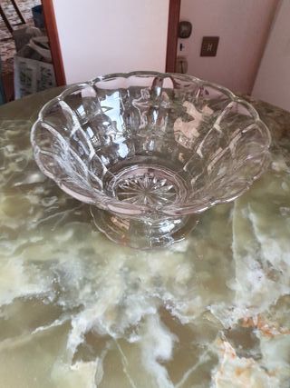 Portafrutta in vetro vintage