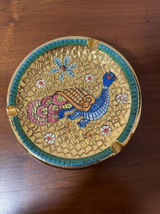 Posacenere con pavone 