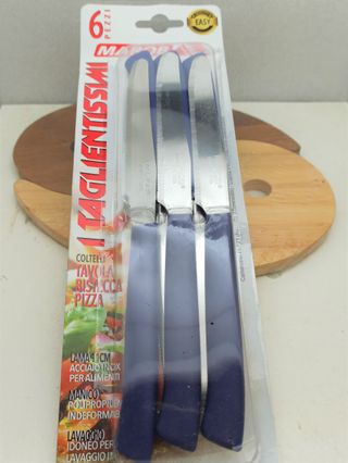 6 coltelli da tavola acciaio inox made italy