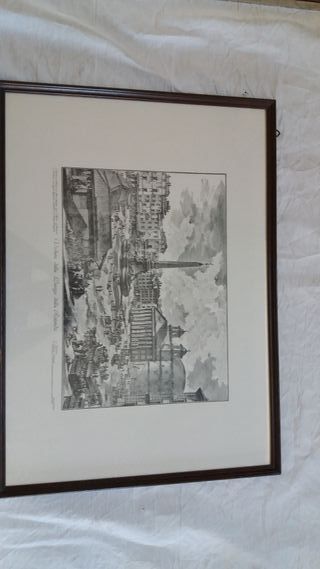 Quadro cornice in legno Veduta della Rotonda
