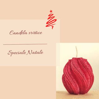 candela Natale fatta a mano