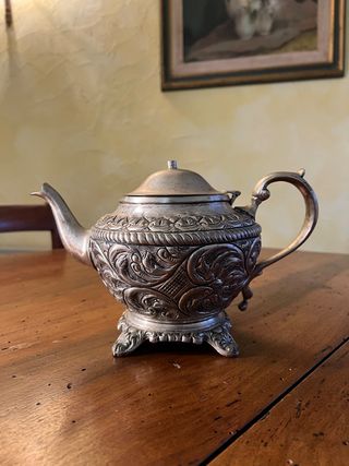 Teiera antica decorata rara vintage