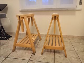 Coppia cavalletti IKEA MITTBACK 70x70-93