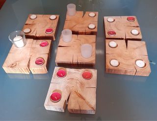 Porta candele fatti a mano