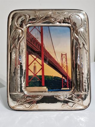 Cornice Argento 925 per foto 10x15 con fenicotteri